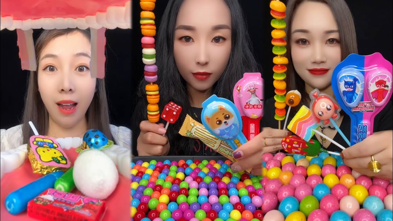 [ASMR] ‎@AsmrWD 신기한물먹방 #candy #eat #lips #물먹방#아이스크림 - YouTube
