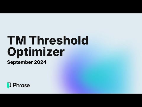 TM Threshold Optimizer - YouTube