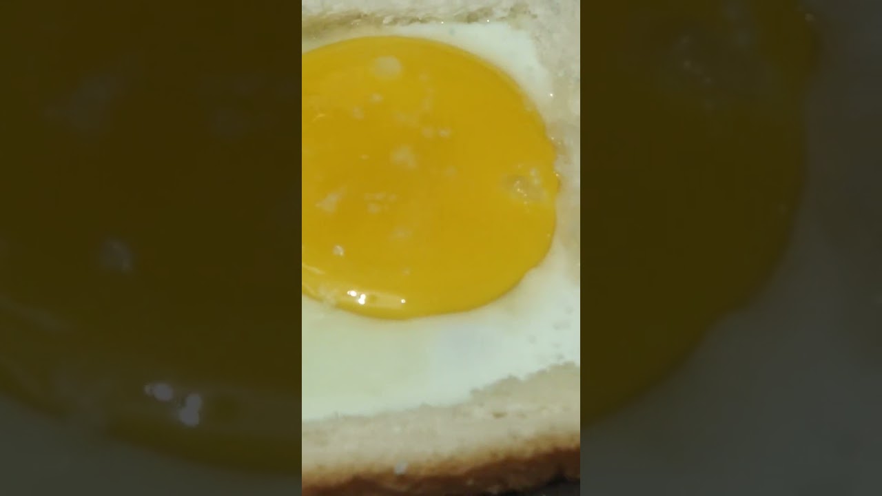 Egg inside the bread for breakfast nice food to start the day full of hopes#viral #shortvideo ...