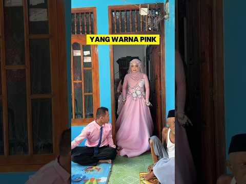 ketika pengantin pria dan wanita pakai baju warna pink saat hari H ‼️‼️#nikah #pink #manten #unik