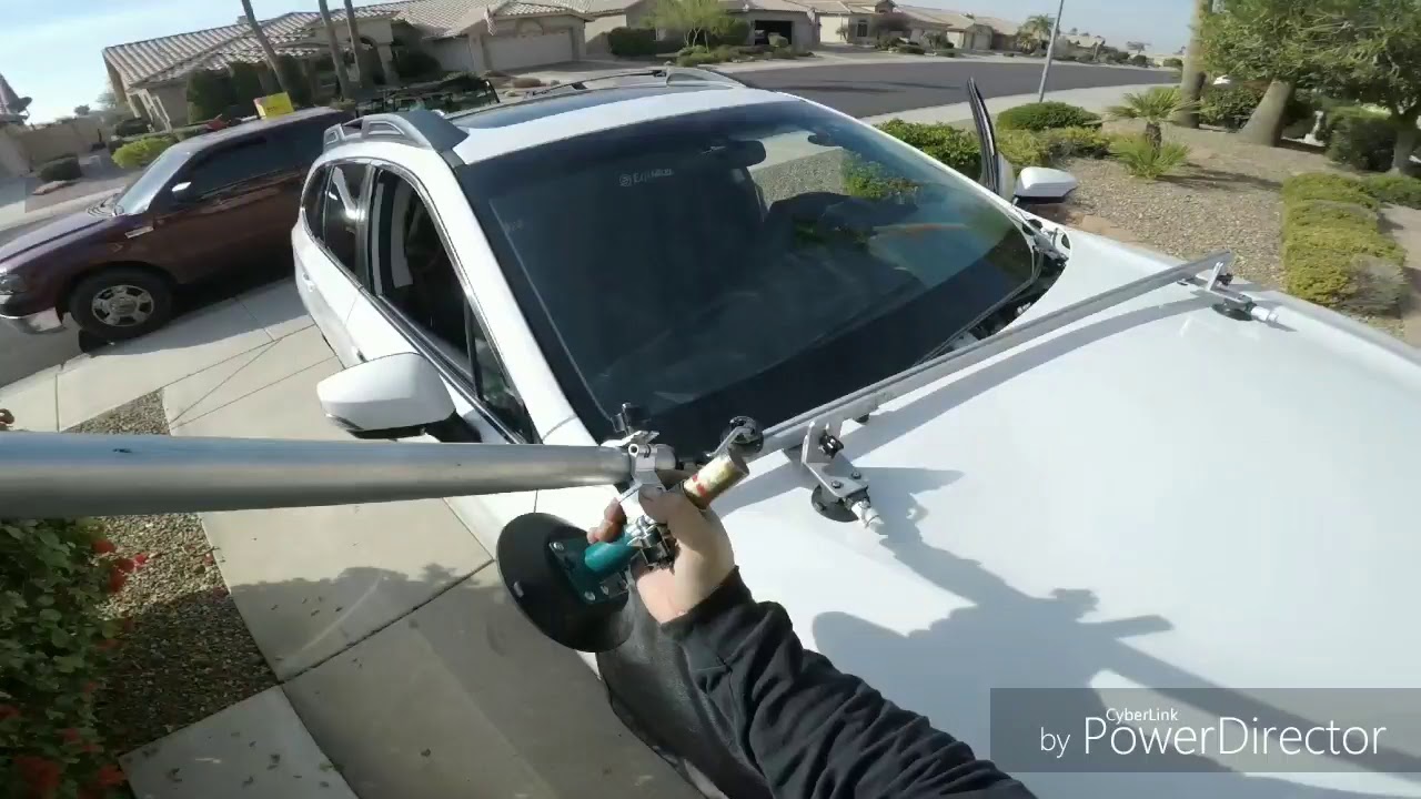 2017 Subaru windshield replacement with WRD Bat cut out and Proset ...