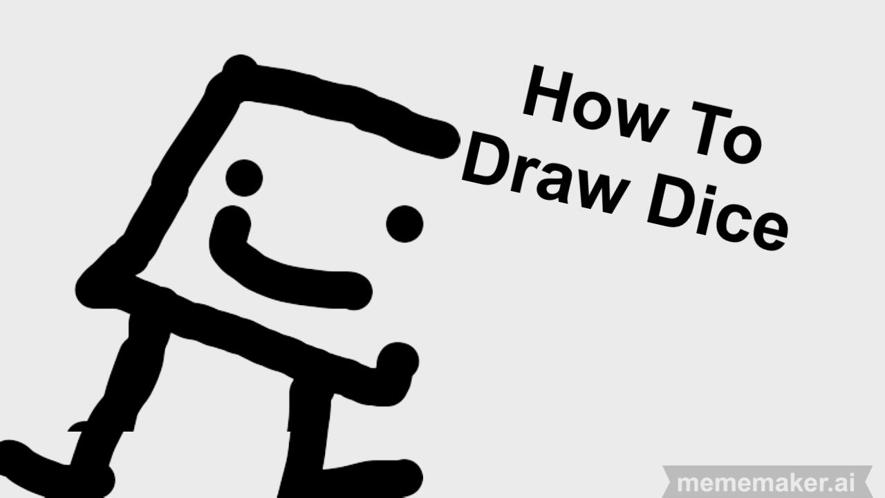 How To Draw Dice in 2 minutes - YouTube