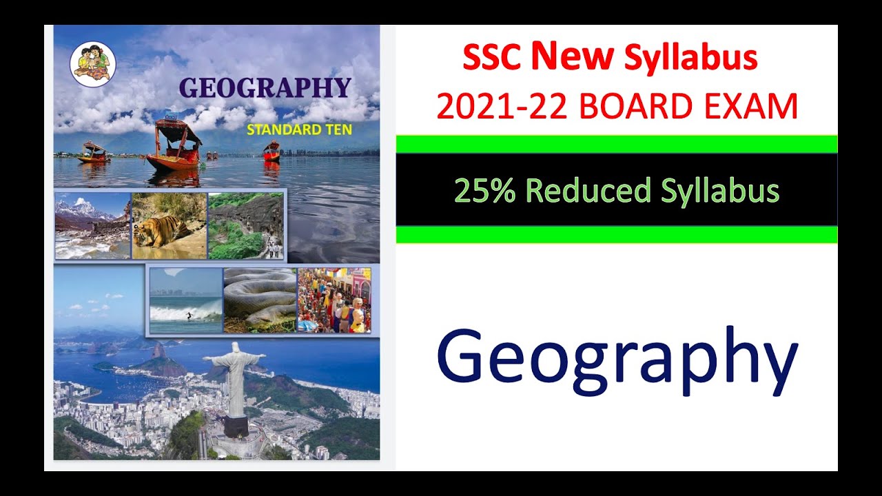 Reduced New Syllabus of SSC Class 10th(Geography) 2021-2022 # ...