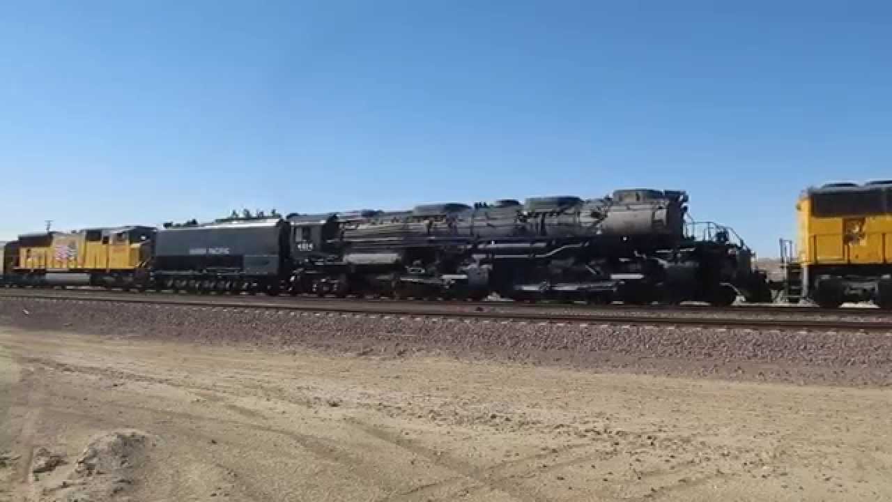 UP Big Boy #4014: West Colton to Yermo - YouTube