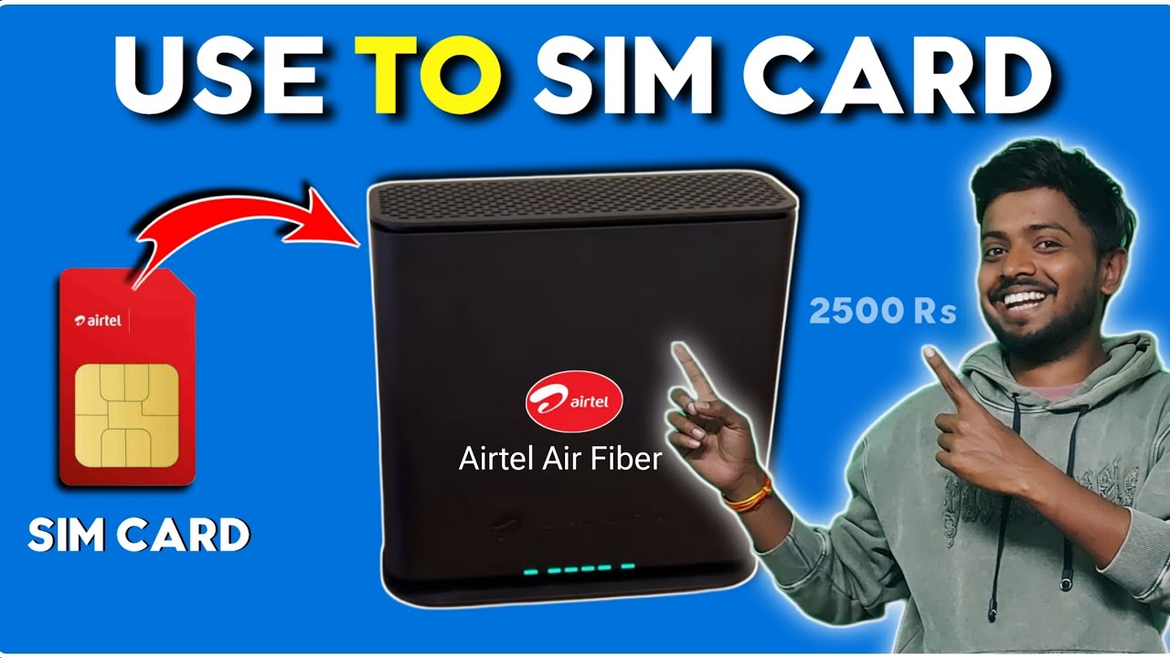 Airtel Launch New Air Fiber | Use To Sim Card | New Device | Full ...