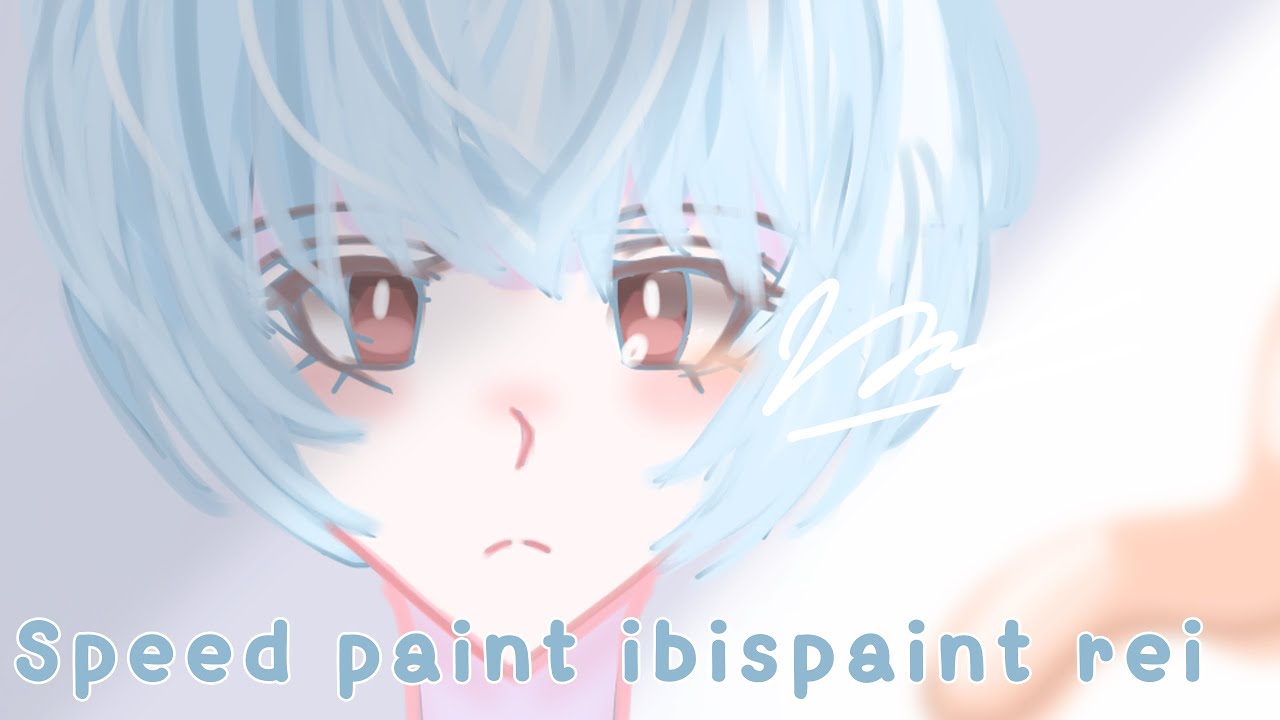 (Speed paint ibispaint) rei evangelion - YouTube
