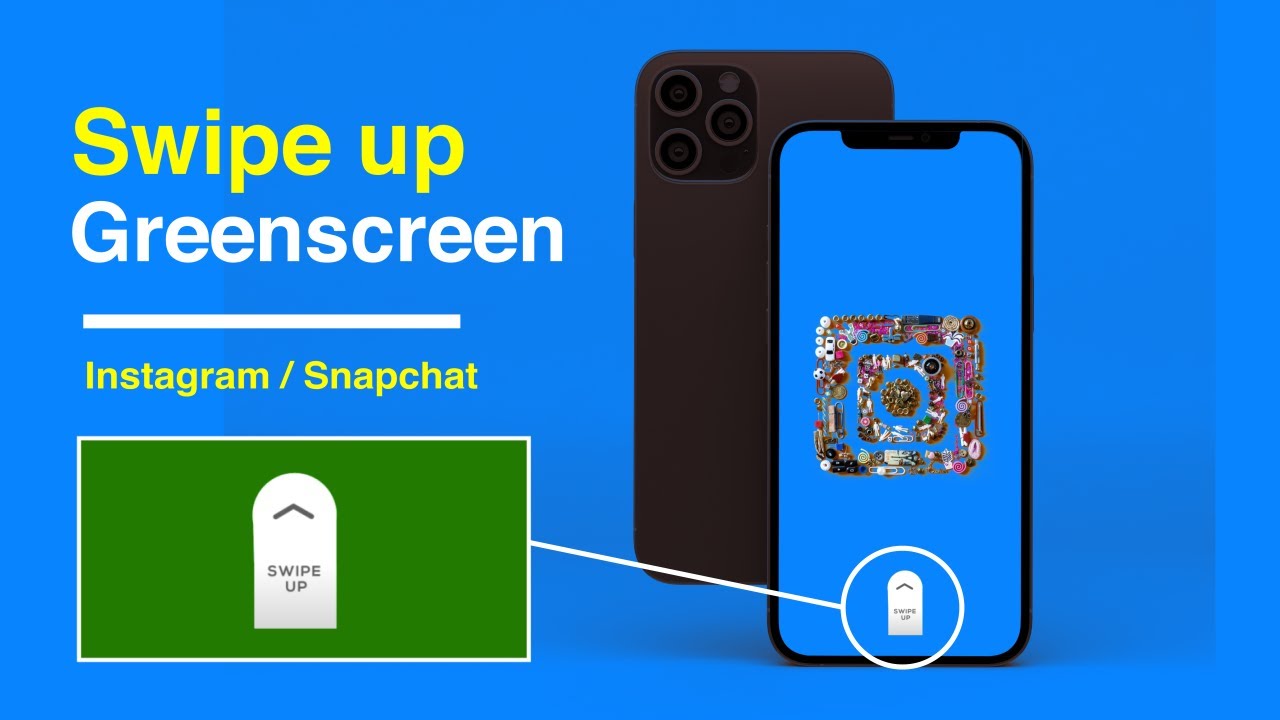 Instagram story/snapchat swipe up greenscreen version 6 - YouTube