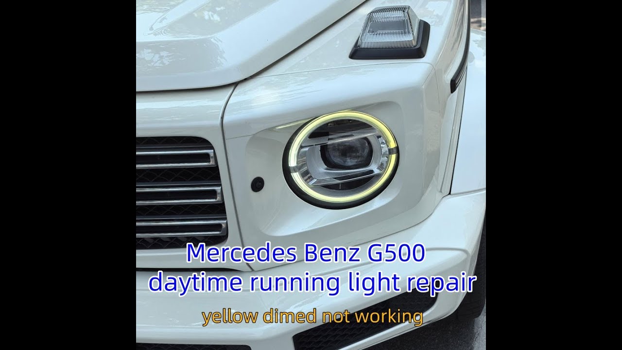Mercedes Benz G500 LED DRL daytime running light repair - YouTube
