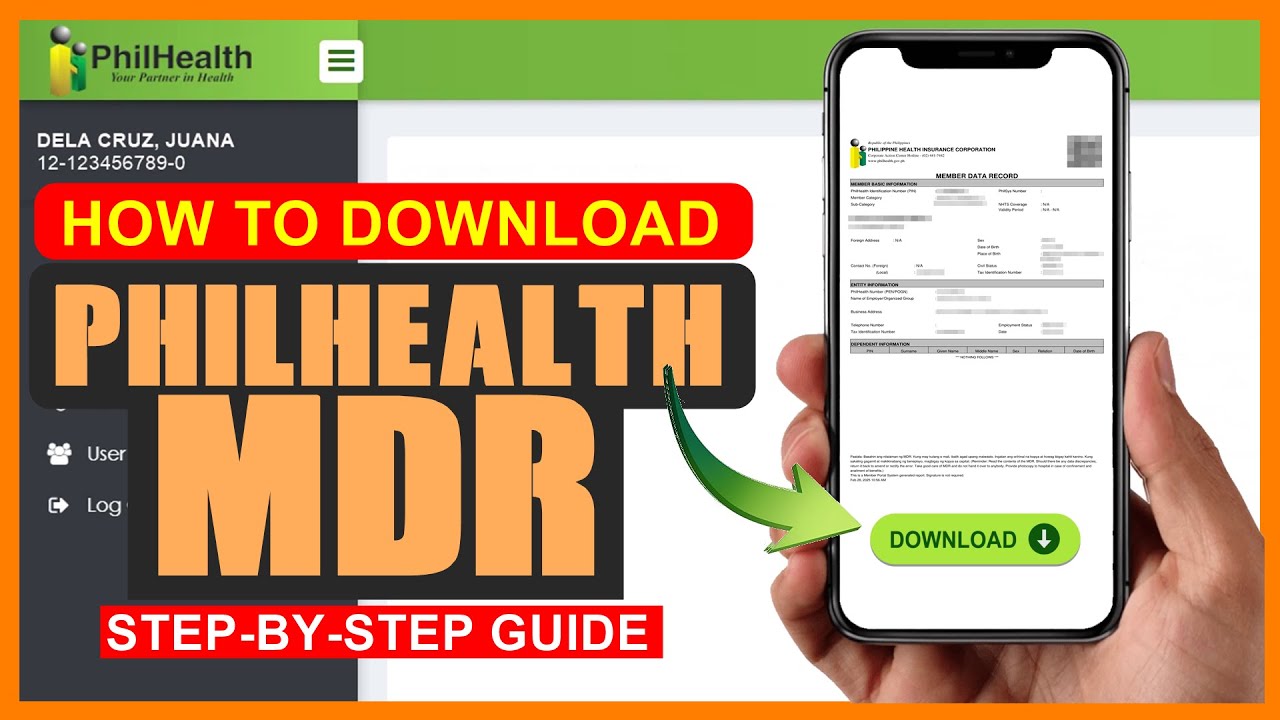 HOW TO DOWNLOAD MDR PHILHEALTH ONLINE 2025 - YouTube