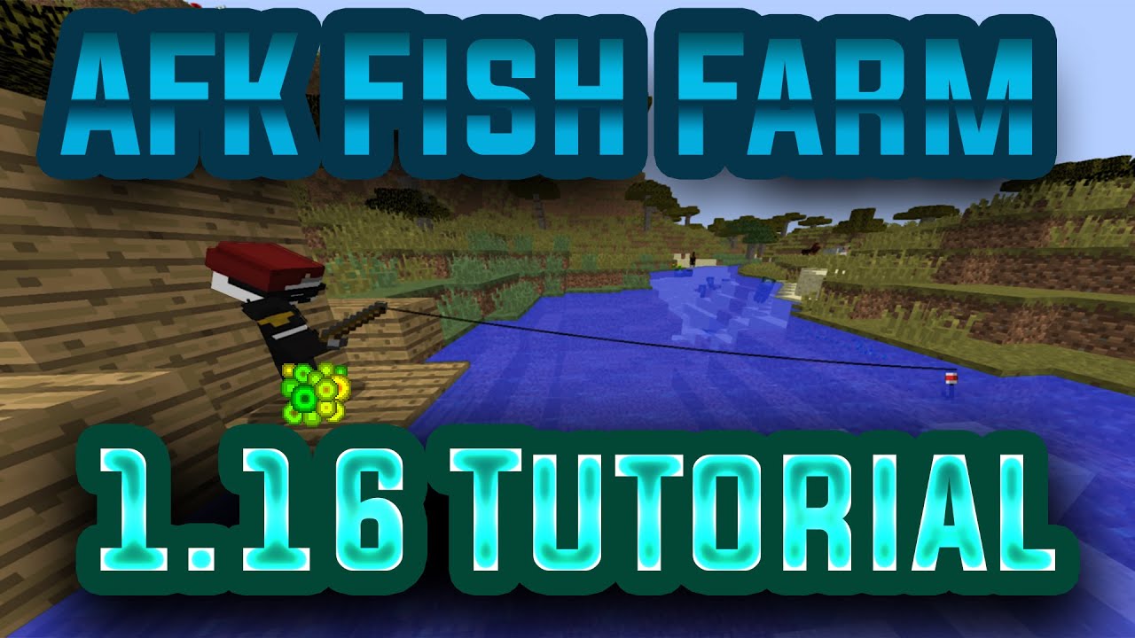 EASY 1.16 AFK FISHING FARM TUTORIAL (NO AUTO CLICKER REQUIRED) - YouTube