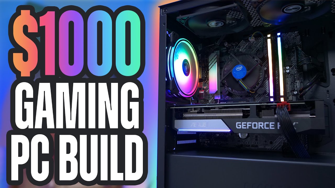 $1,000 Budget Gaming PC Build - Monthly Giveaway PC - YouTube