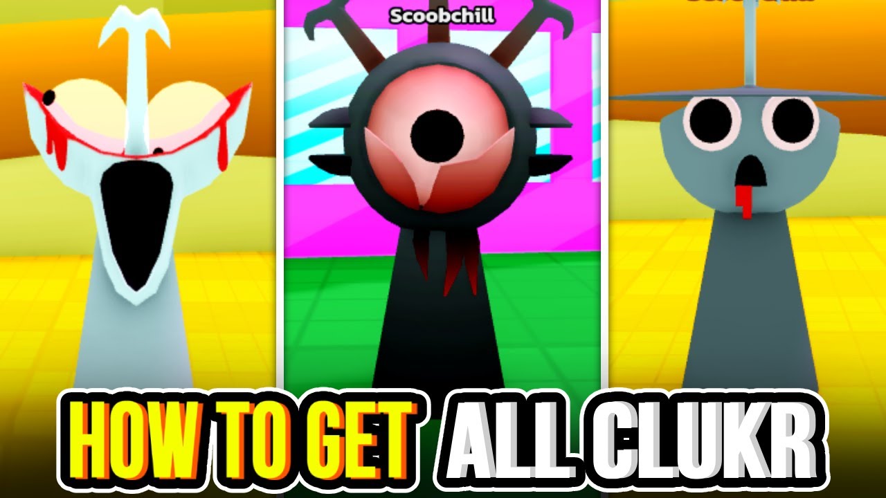 How To Get ALL Clukr Phases 2, 3, 5 Badges & Morphs In 3D SPRUNKI SIM ...