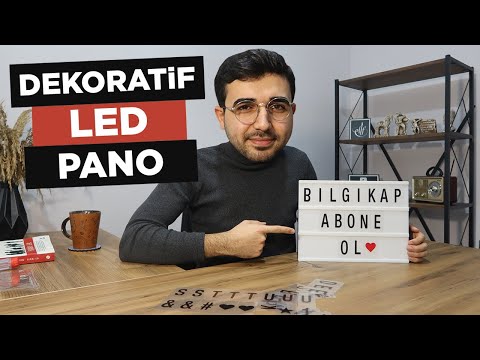 Dekoratif Işıklı Led Pano | BİM'den 45 TL'ye Aldım | 85 Karakterli