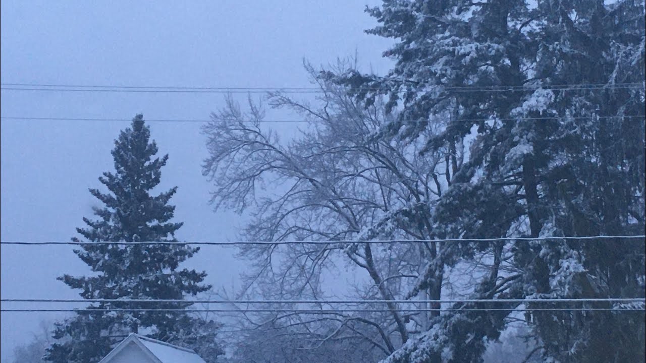 Merrill, WI - First snowfall fall - night 1 - YouTube
