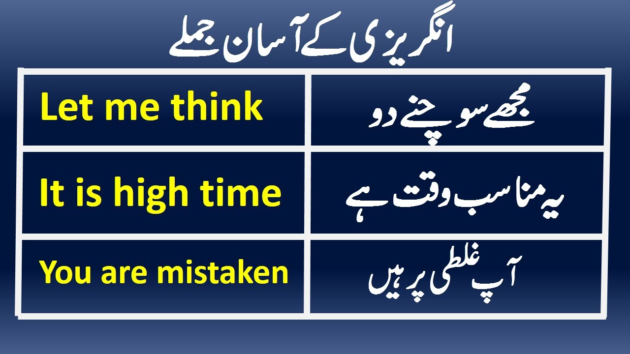 Daily Use Sentences In English With Urdu Translation YouTube daily-use-sentences-in-english-with-urdu-translation-youtube