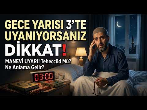 Gece Yarısı 3'te Uyanıyorsanız DİKKAT! | Ruhani Anlamı ve Yapmanız Gerekenler