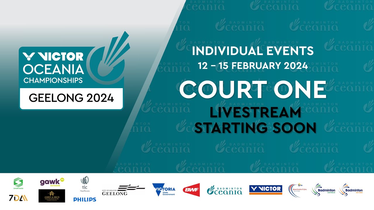 VICTOR Oceania Individual Championships 2024 - Tuesday - Court 1 - YouTube