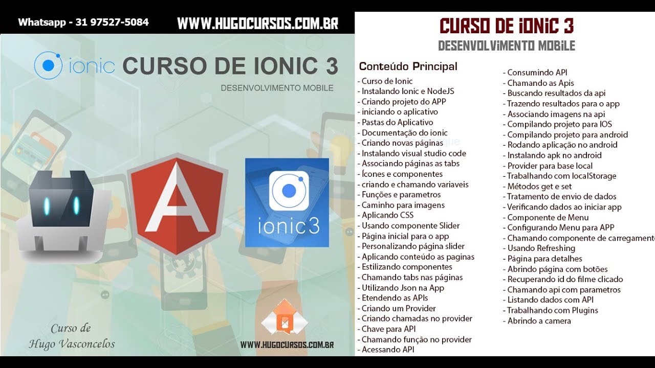 Curso de Ionic3 - Aula 01 - Desenvolvimento de Aplicativos - YouTube Curso de Ionic3 - Aula 01 - Desenvolvimento de Aplicativos - YouTube