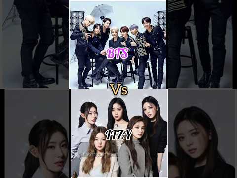 BTS vs ITZY#bts#rm#v #jimin#jin#jk#jhope#suga#viral #shorts#kpop#ot7#jungkook#itzy#trending#btsarmy