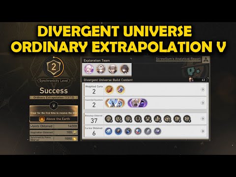 Divergent Universe Ordinary Extrapolation Difficulty 5 FULL RUN | Honkai Star Rail 2.3