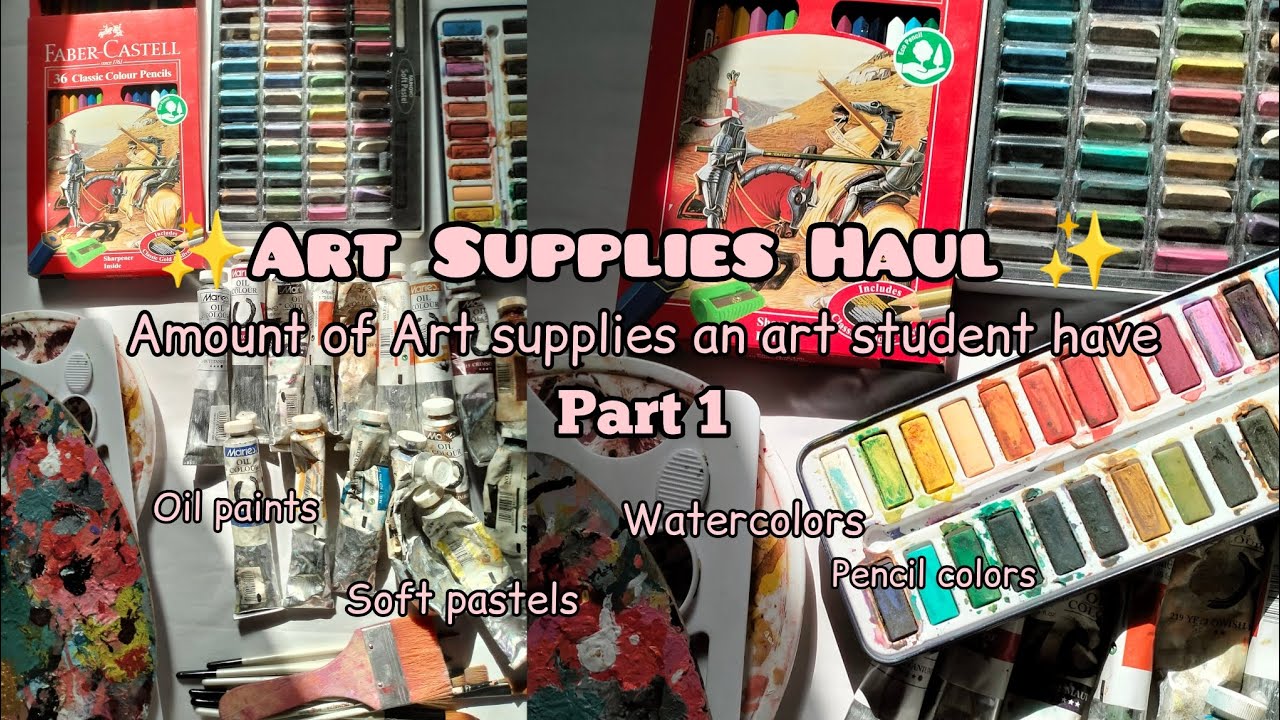Art Supplies Haul part 1 ️Info about 4 mediums of paints #art #artist # ...