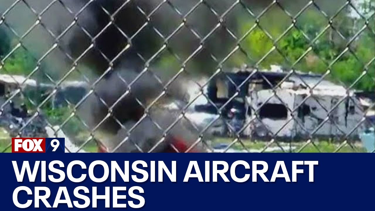 Wisconsin aircraft crashes: 4 dead, 2 hurt - YouTube