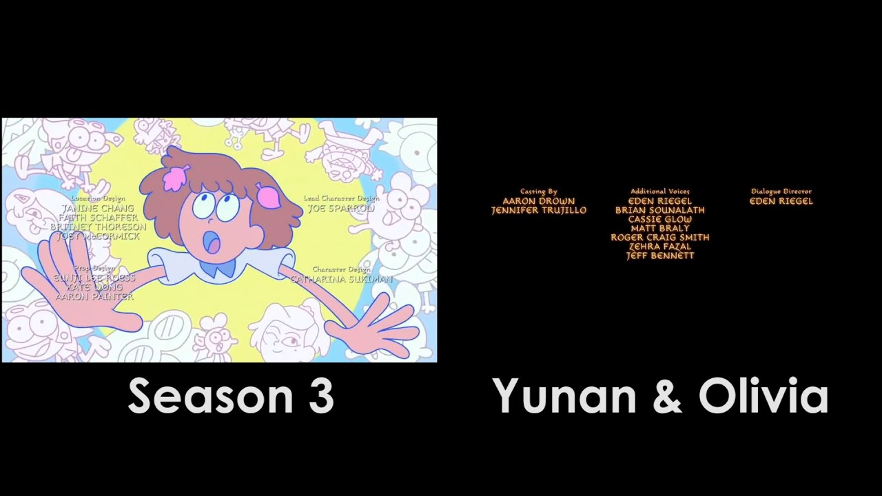 NEW Amphibia Outro Comparison | Yunan & Olivia VS Season 3 - YouTube