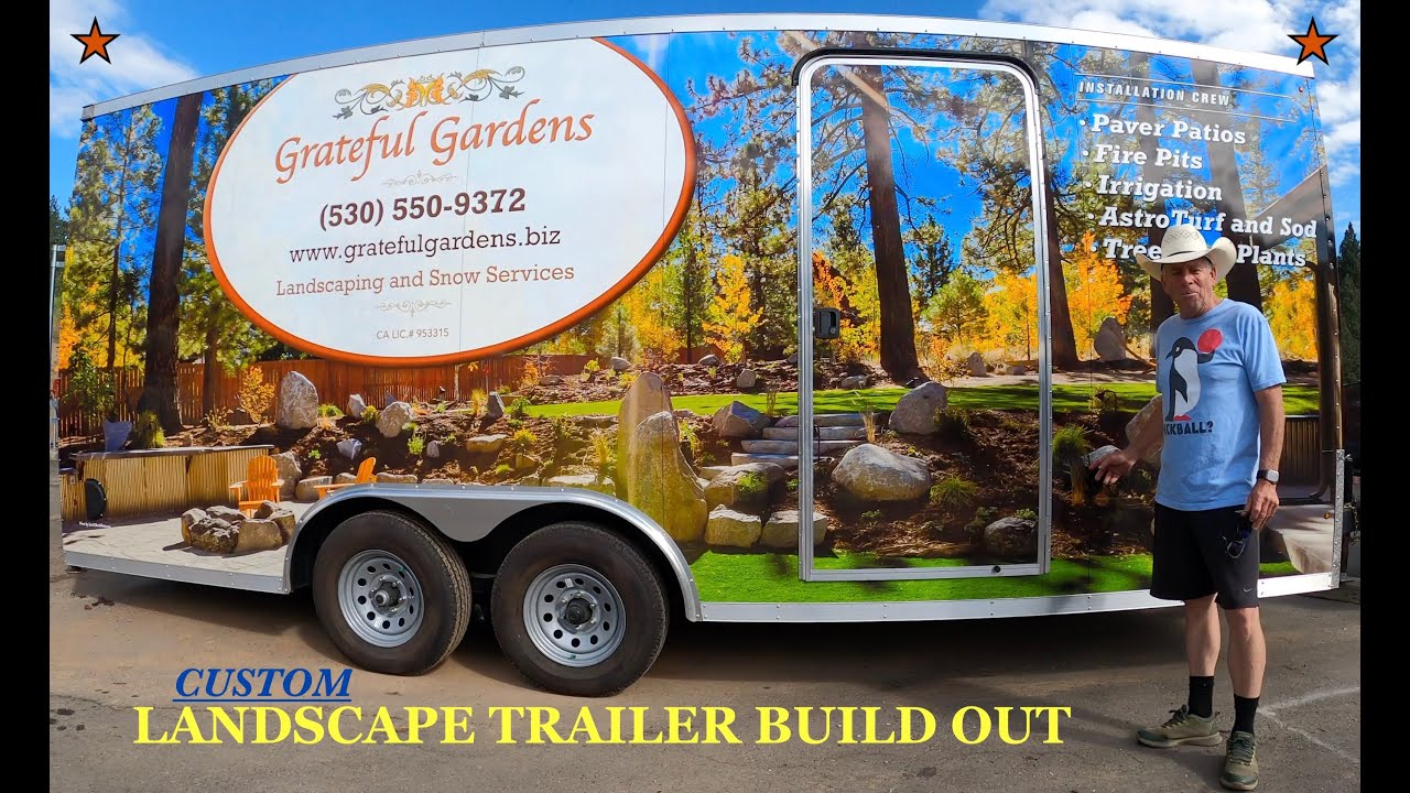 Enclosed Landscape Trailer Full Walkthrough - YouTube