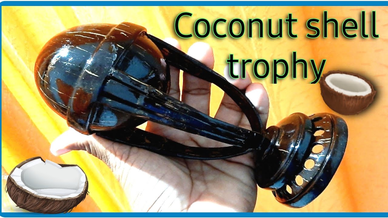 Icc World Cup trophy|Craft work ideas|Coconut shell craft|chiratta ...