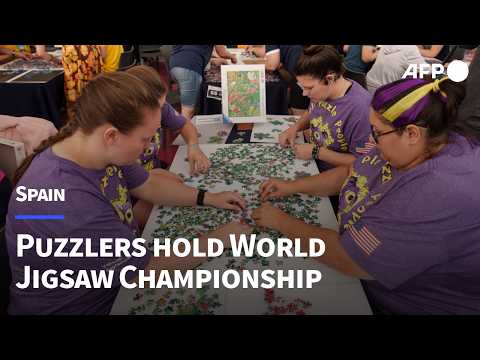 Competitors battle it out in World Jigsaw Puzzle Championship final | AFP