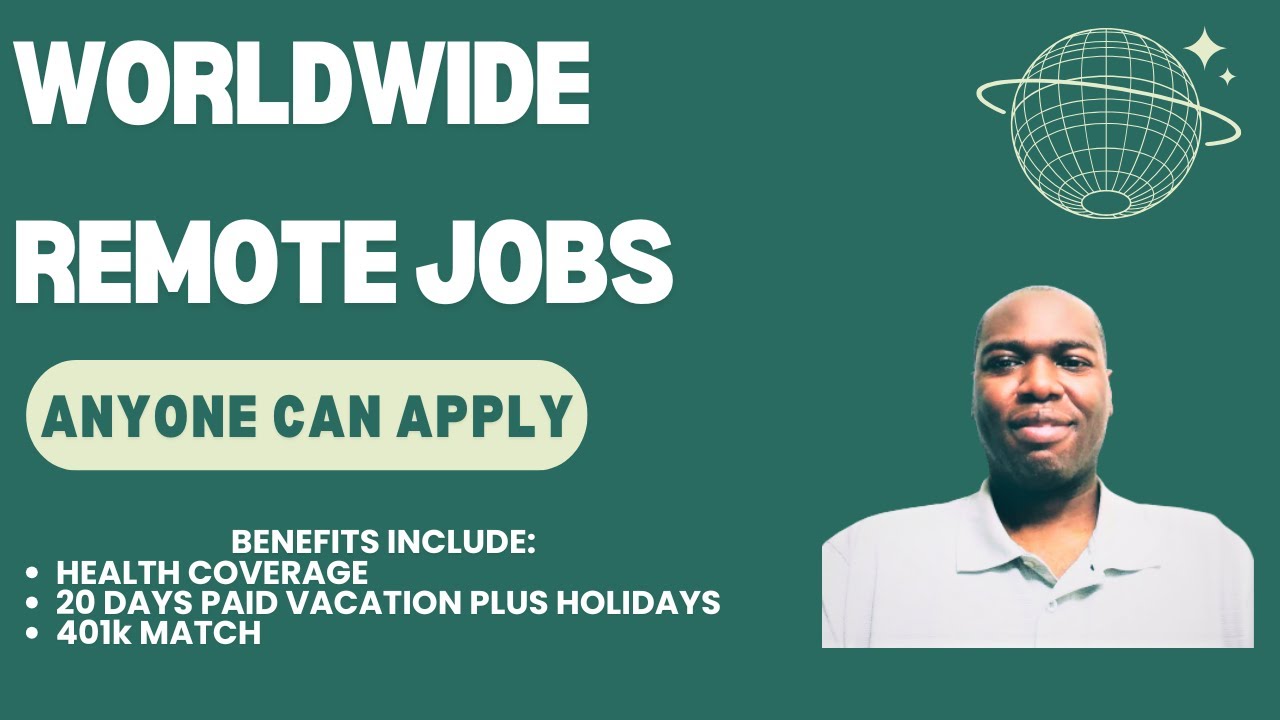 Remote Worldwide Jobs/Anyone Can Apply/ A No Experience Require Job ...