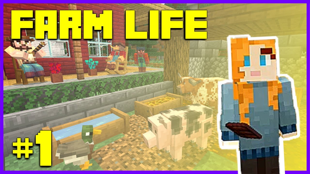 The Chickens Are So CUTE!! | Minecraft Farm Life #1 (Free Map DLC ...