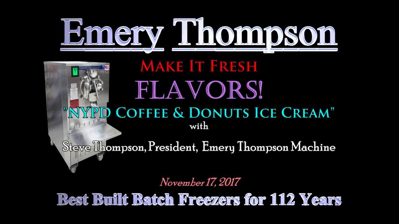 Make It Fresh! Flavors - NYPD Coffee & Donuts Ice Cream - YouTube