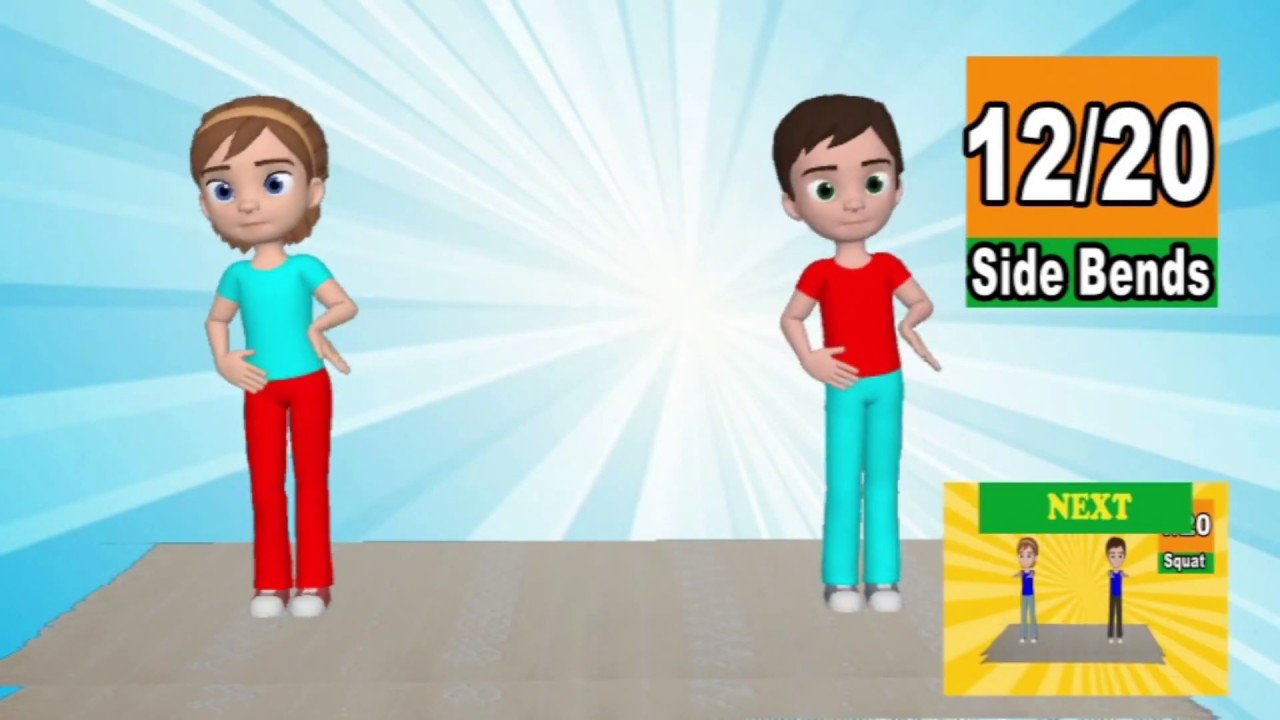 Exercise for Kids - Side Bends | Ejercicio para niños | Упражнение для ...
