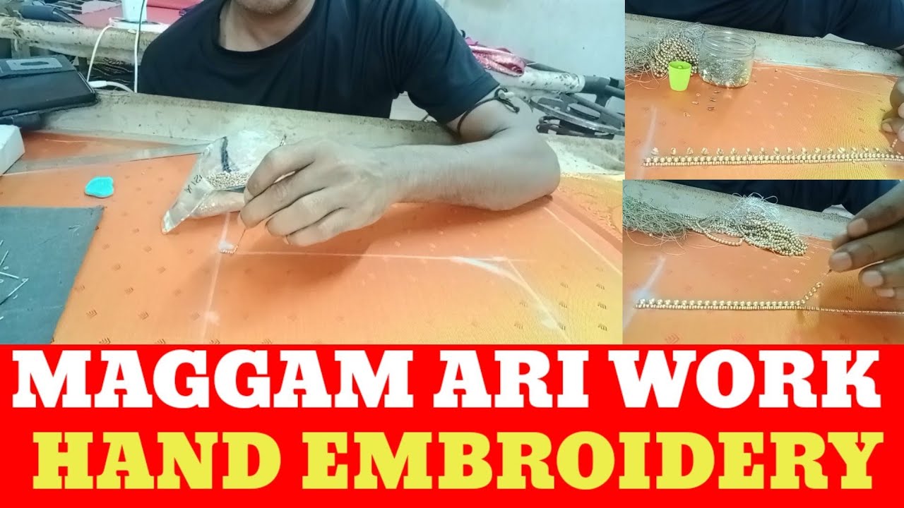 peacock hand embroidery ari work blouse and maggam Ari work # ...