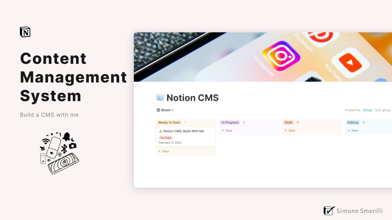 How to Build a Simple Notion Content Management System (Build with Me ...