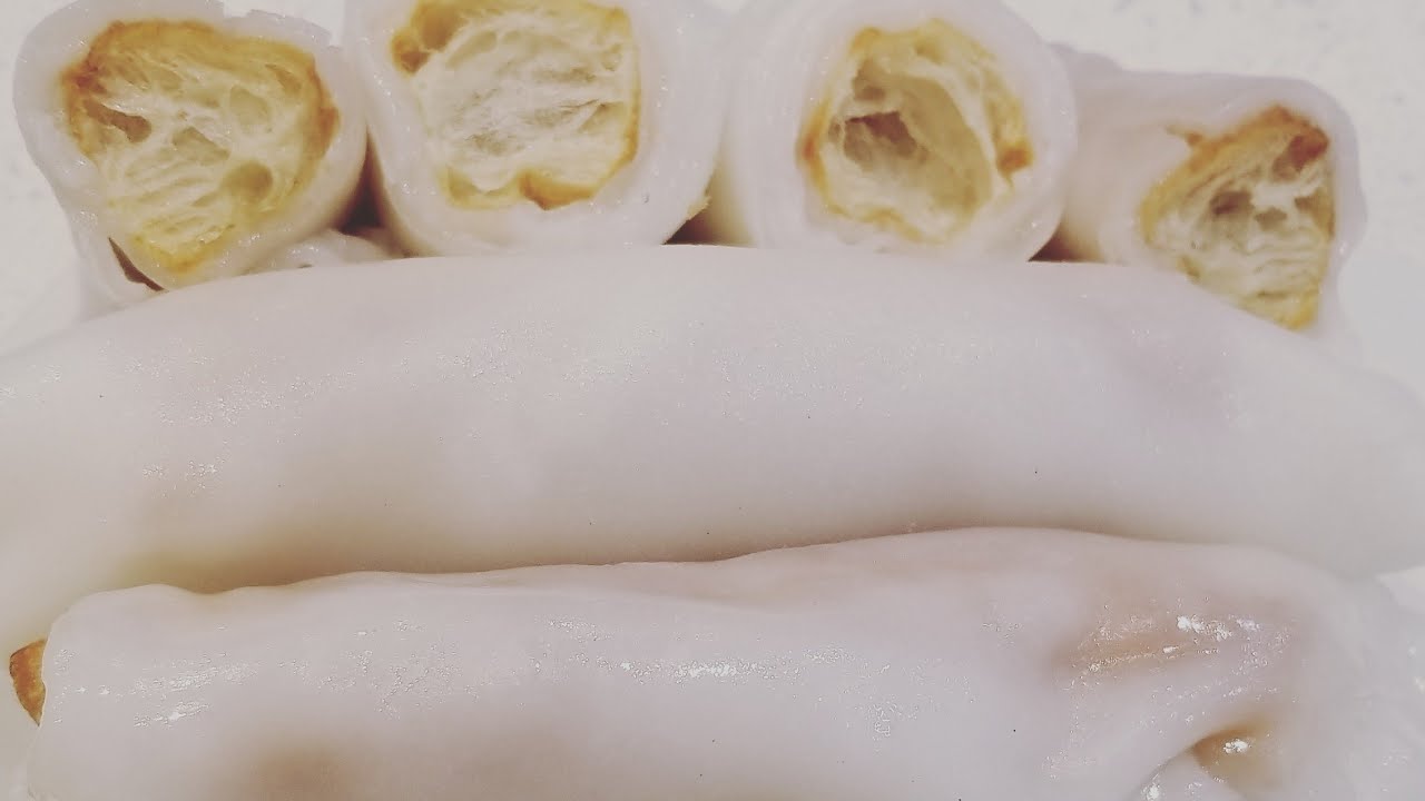 Vegan Din Sum- Steamed Rice Roll wrap with Chinese Twist Cruller 纯素点心 ...