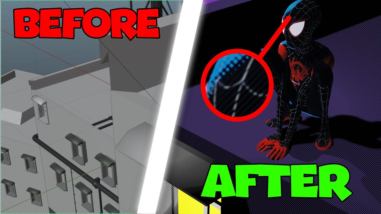 Recreating Into the Spiderverse in Blender! - YouTube