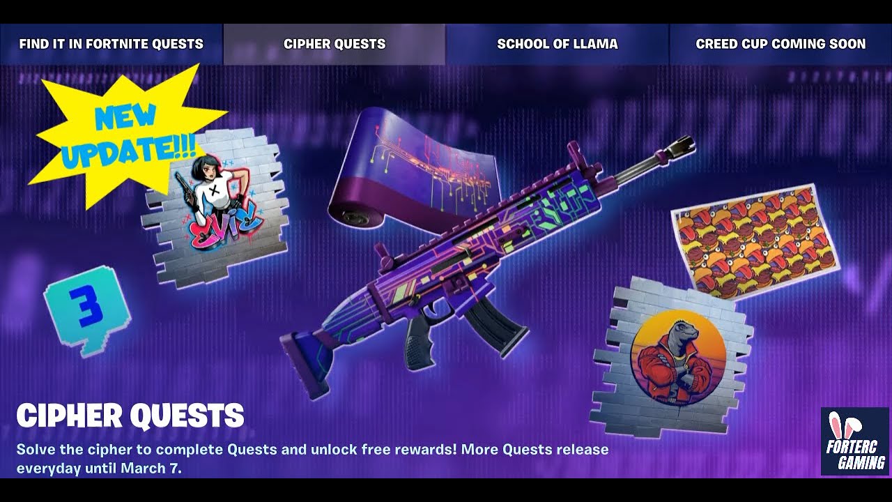 Fortnite Cipher Quests Update - YouTube