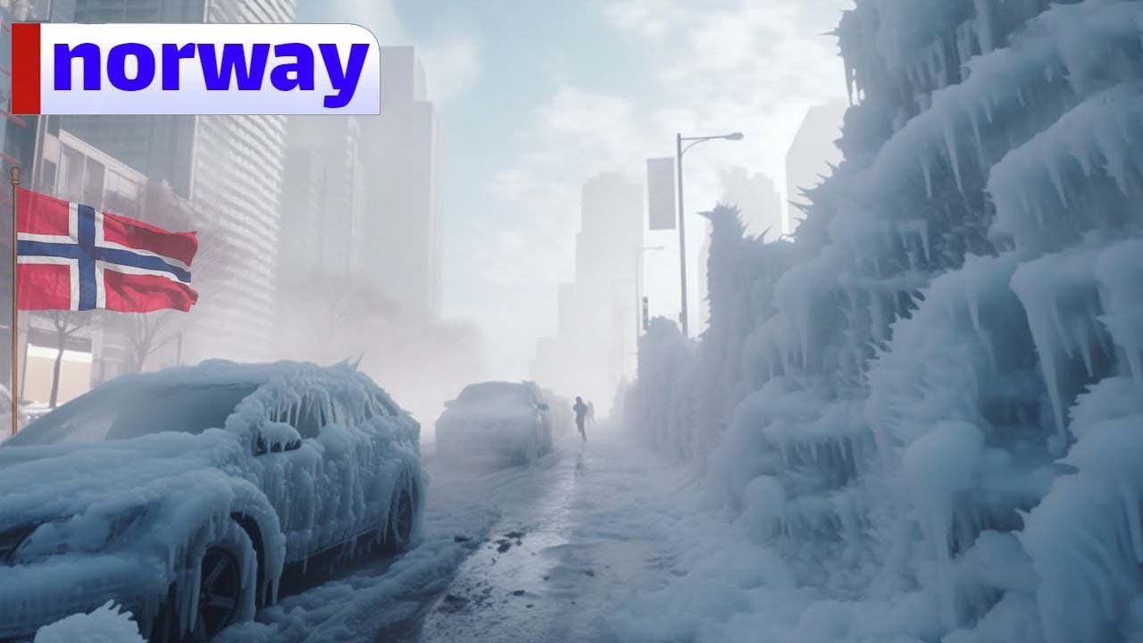 Norway is now Freezing! Huge Snow Storm hit Southern Norway - YouTube