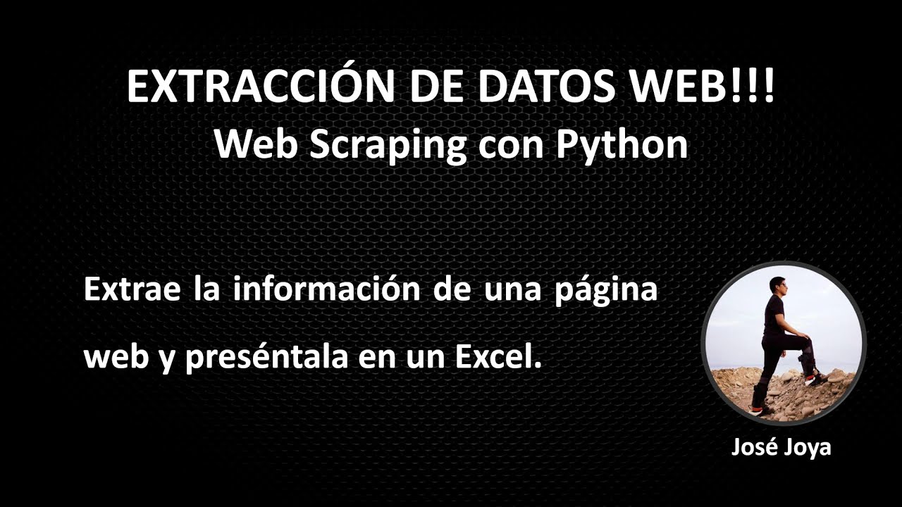 Web Scraping - Extracción de datos web con Python 1 - YouTube
