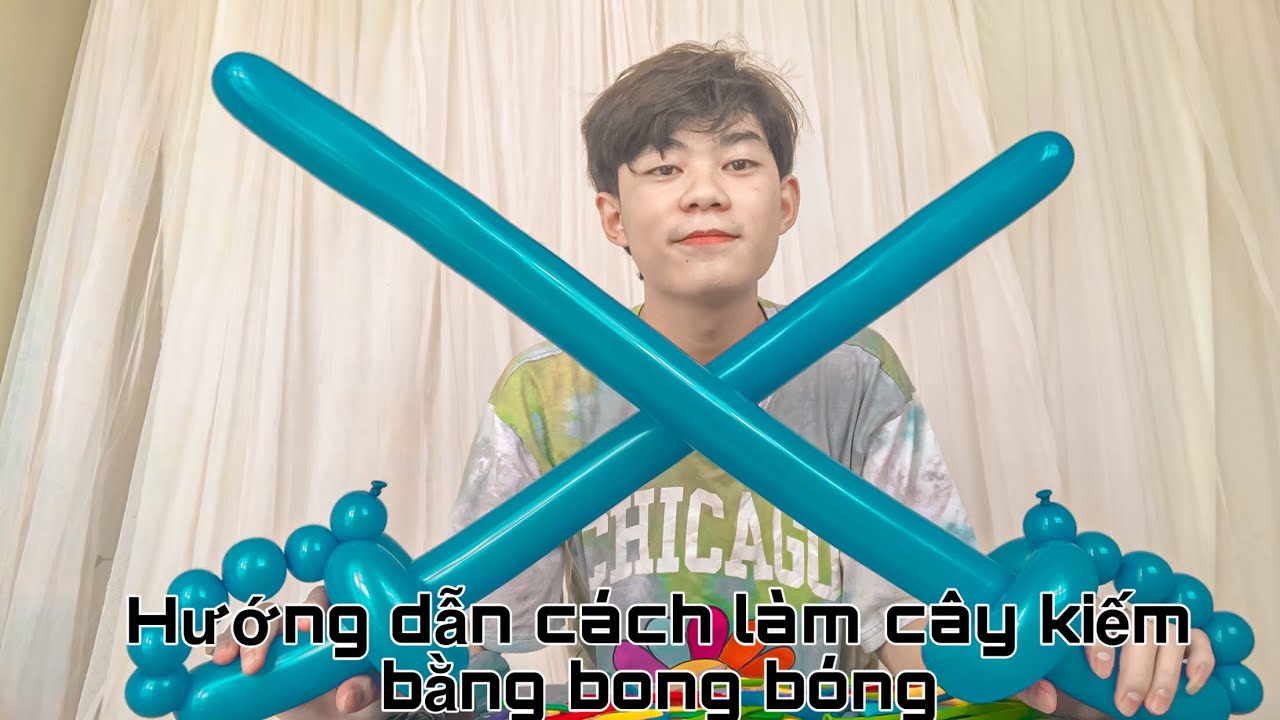 Hướng dẫn cách làm cây kiếm bằng bong bóng - sword by balloons - phạm ...