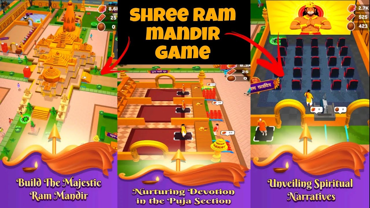 Shree Ram mandir game | Ram mandir | saniror gaming - YouTube