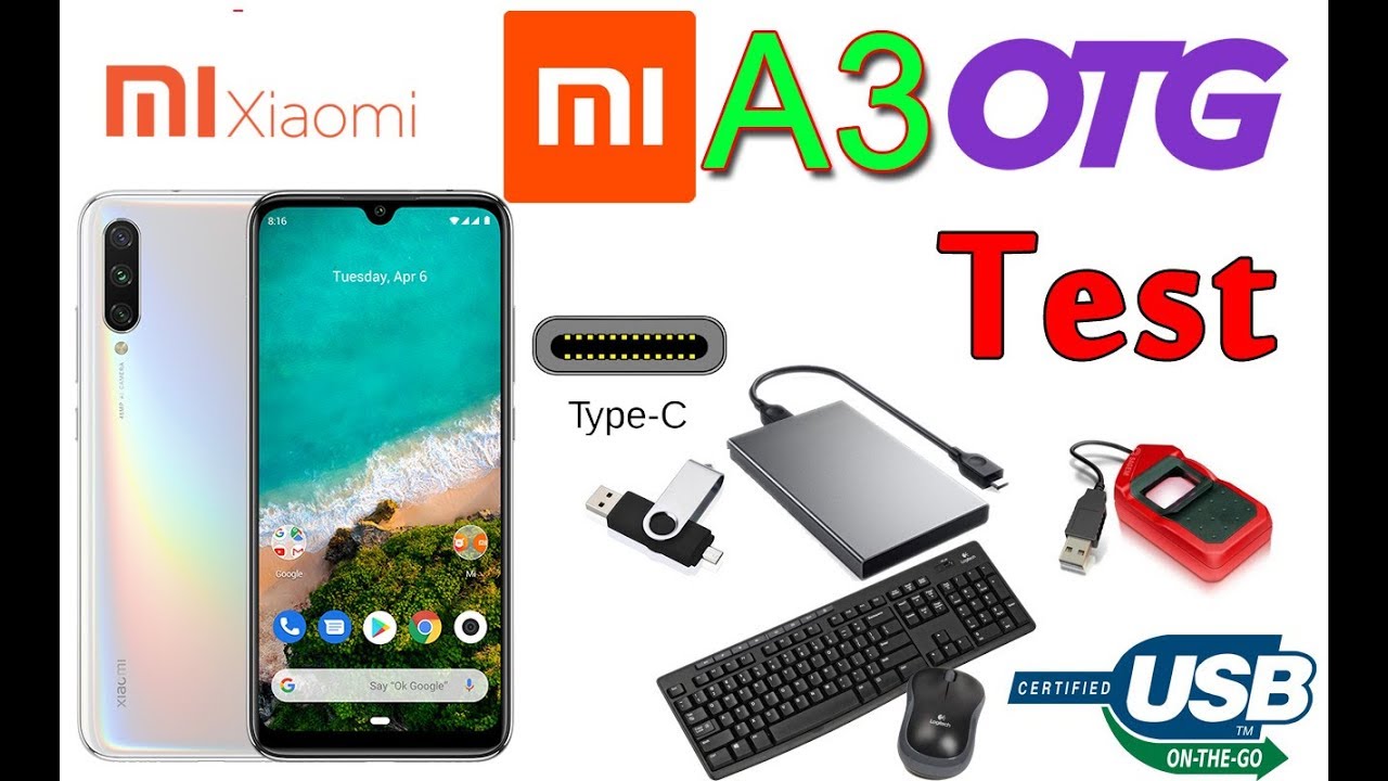 Mi A3 OTG Test - YouTube