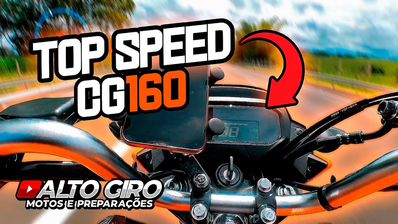 FIZ O TOP SPEED DA NOVA CG160 (SPEEDOMETER, GOPRO E PAINEL ORIGINAL ...