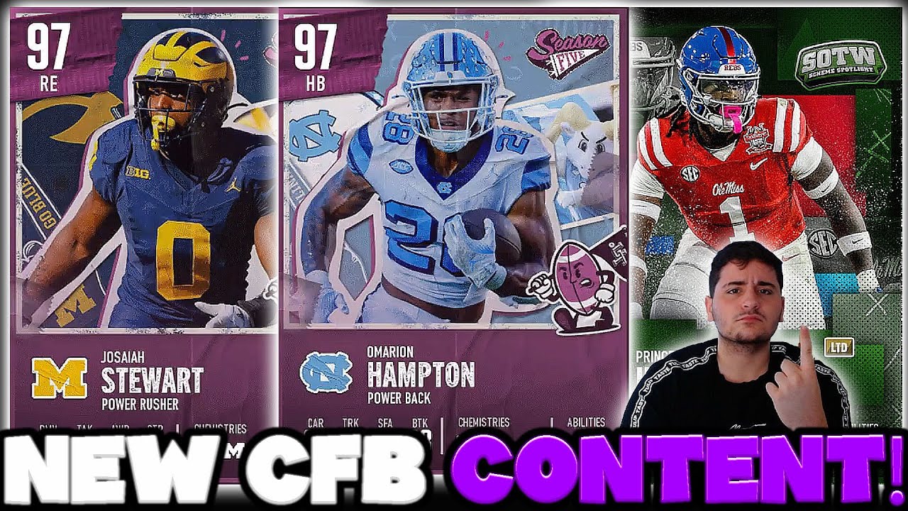 NEW CFB 25 SEASON 5 & SOTW CONTENT! CFB 25 ULTIMATE TEAM! - YouTube