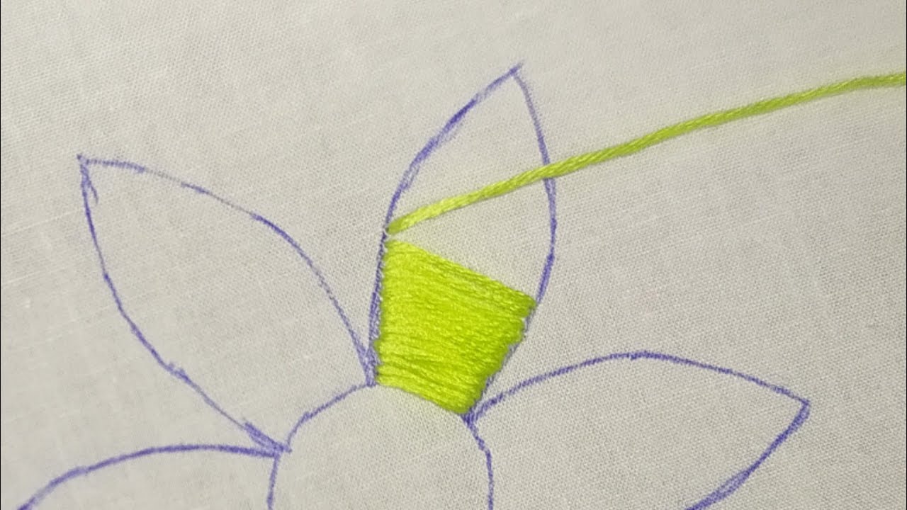 hand embroidery very beautiful and attractive flower embroidery ...