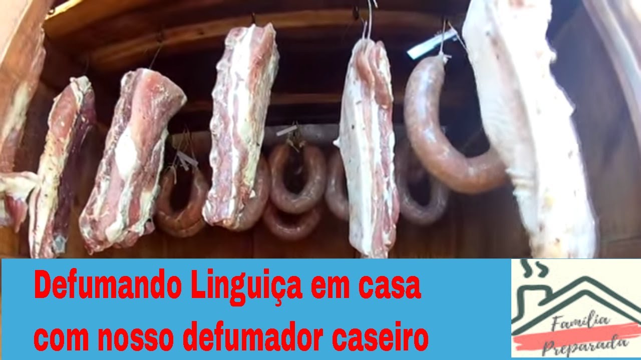 Defumando linguiça em casa com nosso defumador caseiro. - YouTube