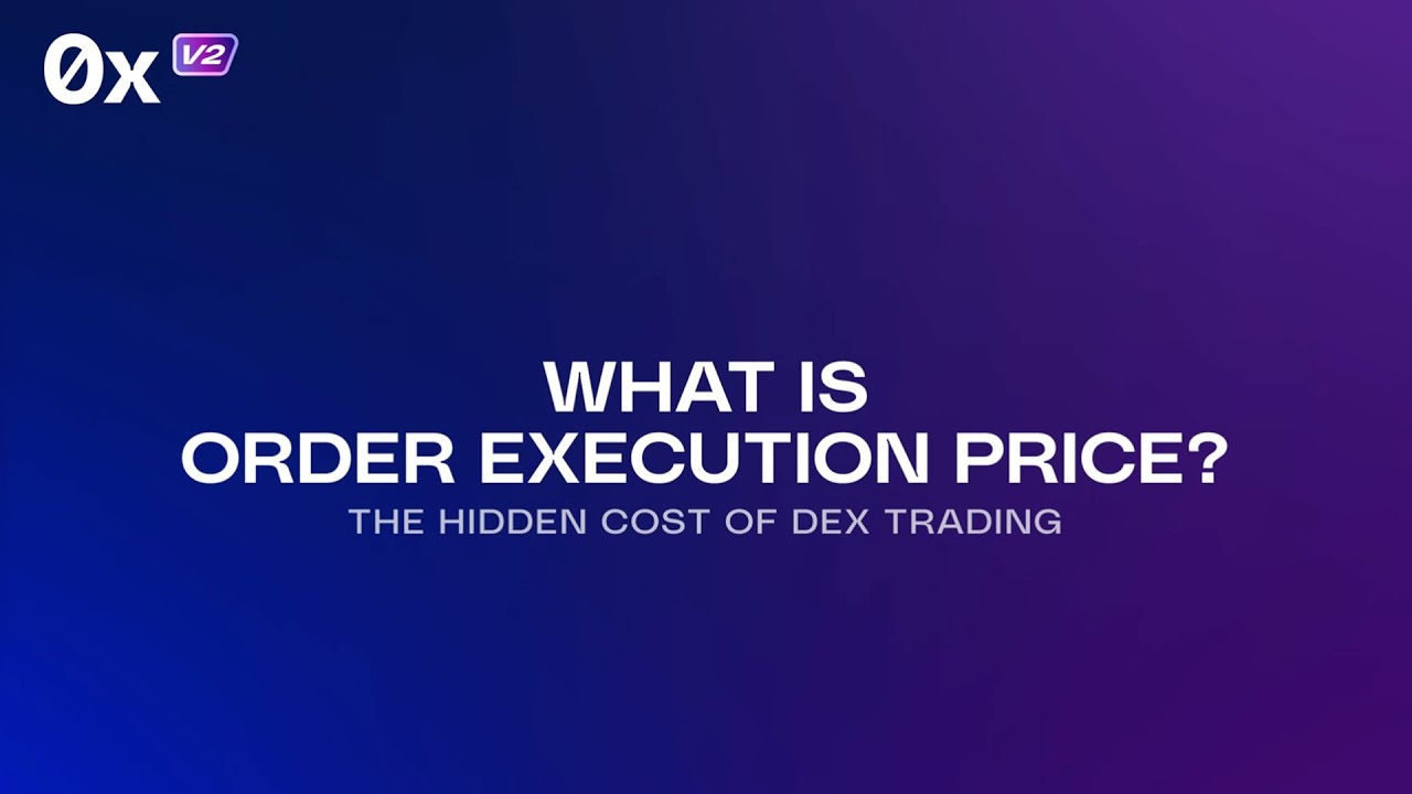 What is order execution price? - YouTube