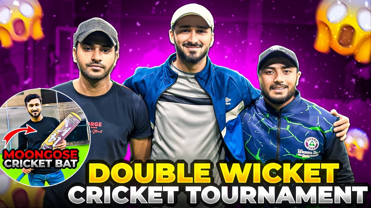 DOUBLE WICKET CRICKET TOURNAMENT | Played with MOONGOSE BAT - YouTube